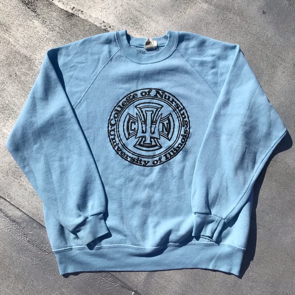 Lee | Sweaters | 8s Vintage University Of Illinois Sweater | Poshmark